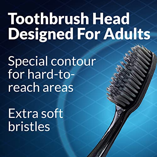 Charcoal Toothbrush 6 Pack, Natural Teeth Whitening Solution - Ultra Soft Tooth Brush - Gentle, Slim Brush Head - Black Toothbrushes for Adults Working Great with Activated Charcoal Toothpaste