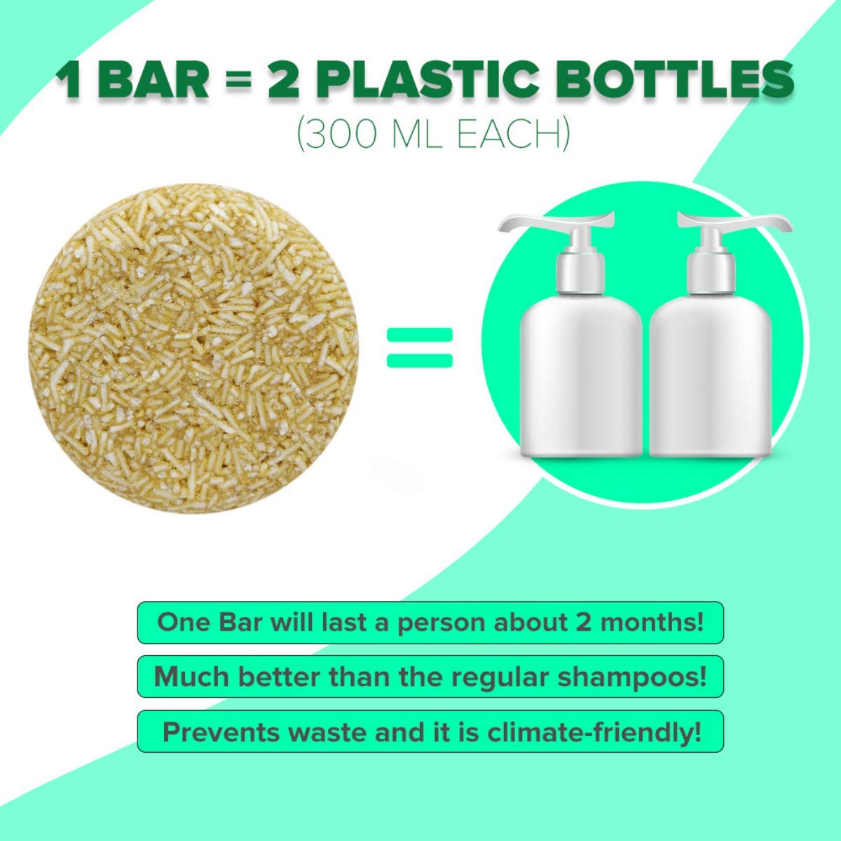 BAMBOEARTH Solid Shampoo Bar And Conditioner Effect Hair Soap – 100% Organic Shampoo Bars For Hair With All Natural Plant Based Essential Oils And Zero Waste Biodegradable Packaging (Honey)