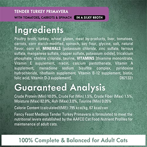 Purina Fancy Feast Medleys Poultry Collection Wet Cat Food Variety Pack - (30) 3 oz. Cans