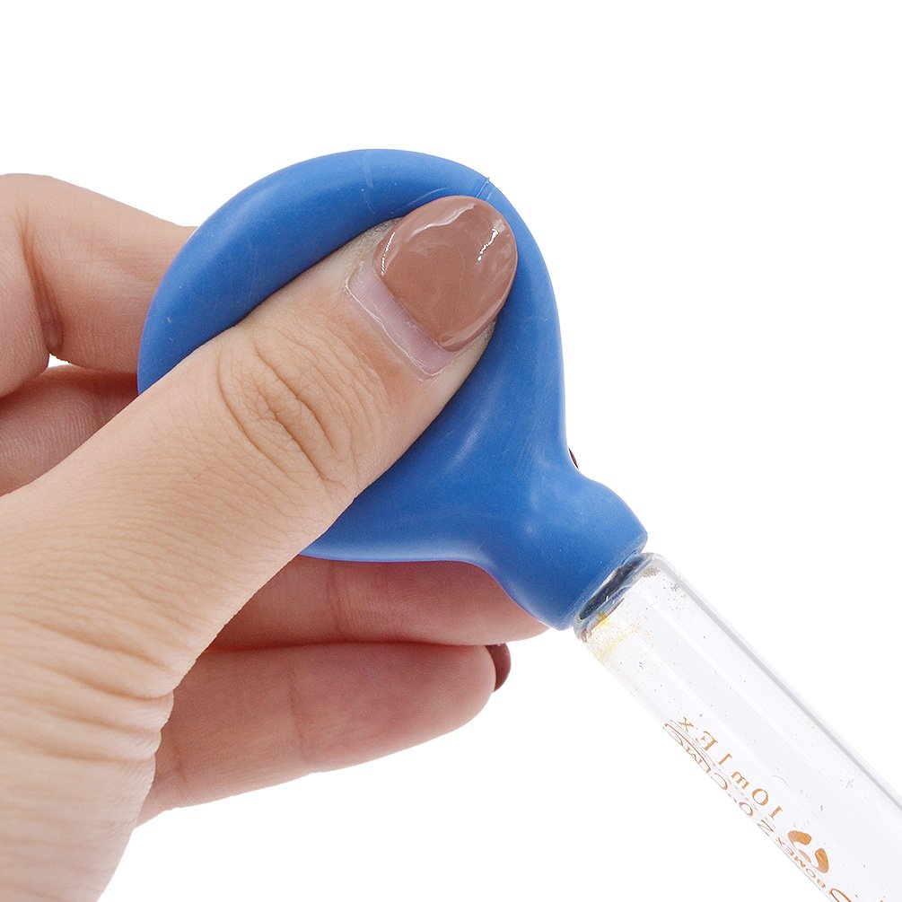 BetterUS 10ml Glass Graduated Droppers Lab Pipettes Dropper Liquid Pipette with Rubber Caps