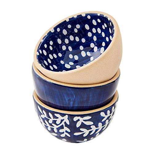 Mud Pie Stacked Dip Set, 2" x 3" dia, White
