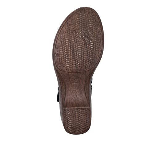 Alegria Women's Summer Ivalace Leather Wedge Sandal 9 M US