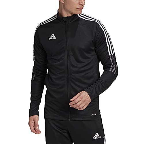adidas Men's Tiro 21 Track Jacket, Black, Medium