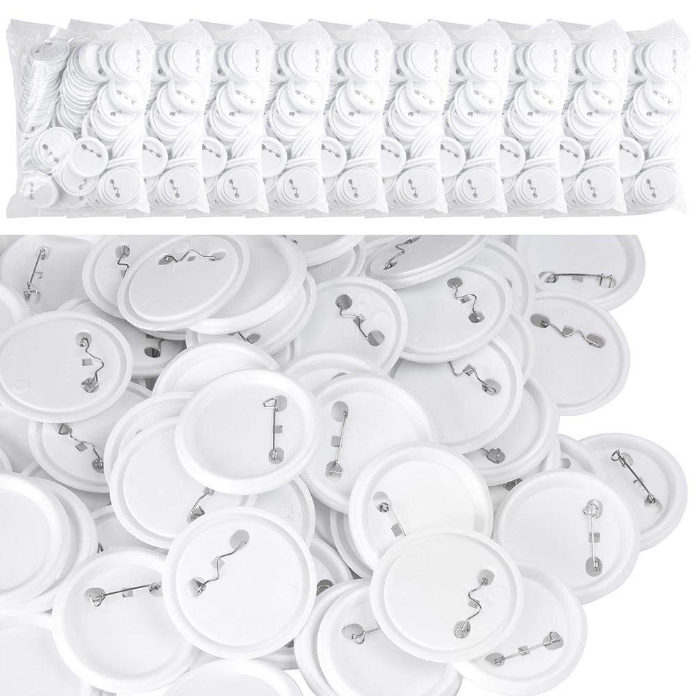 2-1/4" 58mm Blank Badges & Pin Buttons Parts for Badge Maker Machine US Stock