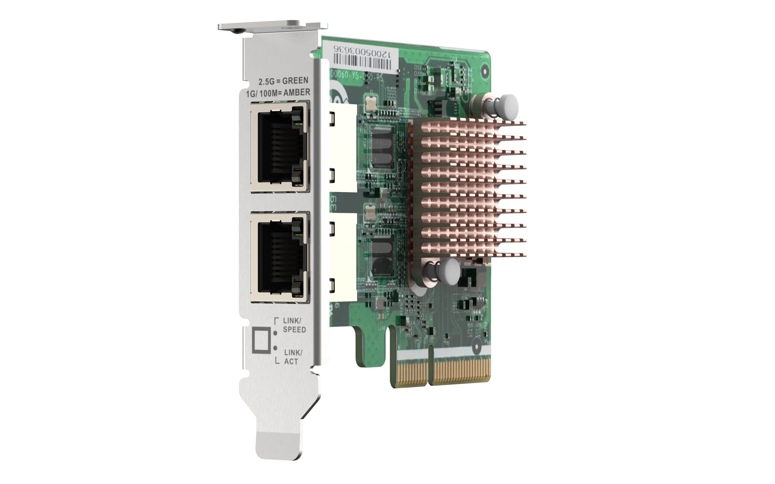 QNAP QXG-2G2T-I225 Dual Port 2.5GbE 4-Speed Network Card
