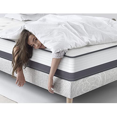 Coolvie Full Size Mattress, 10 Inch Full Hybrid Mattresses, Full Mattress in A Box, Individual Pocket Springs with Memory Foam Layer Probide Pain Relief Motion Isolation & Cool Sleep, 2023 New