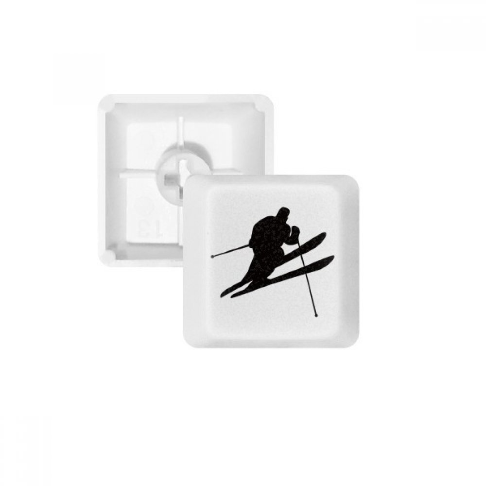 DIYthinker Skiing Winter Sport Black Outline Keycap Mechanical Keyboard PBT Gaming Upgrade Kit