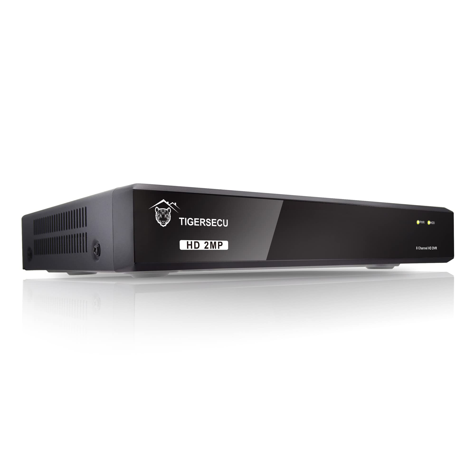 TIGERSECU Super HD 1080P 8-Channel Hybrid 5-in-1 DVR Security Recorder without Hard Drive, for Up to 5MP(12.5fps) TVI/AHD/CVI/Analog and IP Cameras (Cameras and Hard Drive Not Included) (Renewed)