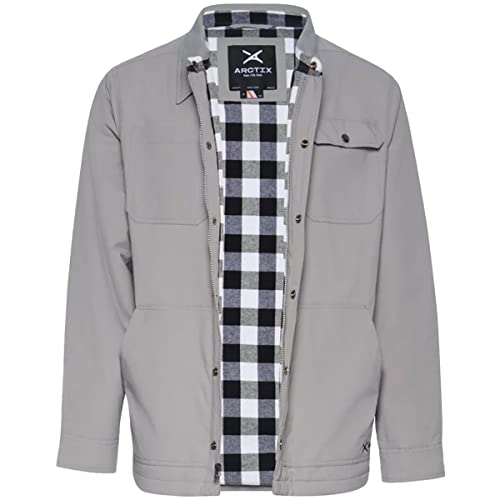 Arctix Men's Standard Midway Utility Shirt Jacket, Cappuccino, Small
