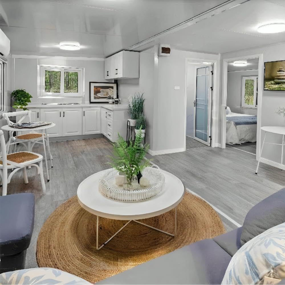 20ft Portable Prefabricated Tiny House | Customizable, Expandable and Moveable | Modular Container Folding House for Hotel, Office, Stall, Villa, Shop, Warehouse, etc
