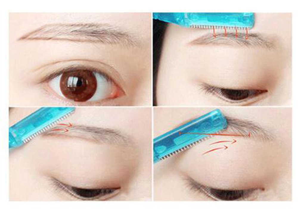 IOWANTOBWU 6 PCS Eyebrow Razor Facial Hair Knife Remover Makeup Tools Trimmer Sharper Shaver Hair Remover Set