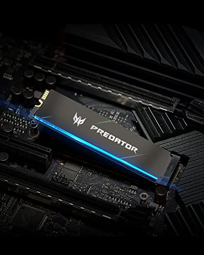 acer Predator GM7000 1TB NVMe Gen4 Gaming SSD, M.2 2280, Compatible with PS5, PCIe 4.0 Internal PC Solid State Hard Drive Up to 7400MB/s - BL.9BWWR.105