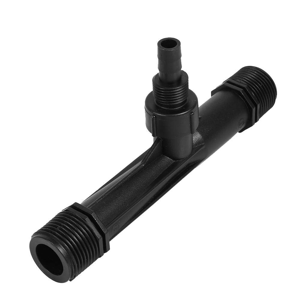 Irrigation Tube Fertilizer Mixer Injector Agriculture Tool Plastic Black for Outdoor Garden Farm Lawn, 1/2" 3/4” 1” Inch(1 inch)