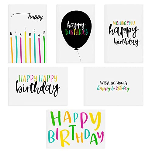 Best Paper Greetings 120 Pack Assorted Birthday and Anniversary Cards with Envelopes for Employees, Birthdays, Milestone Wedding Anniversaries, Blank Design (12 Designs, 4 x 6 Inches)