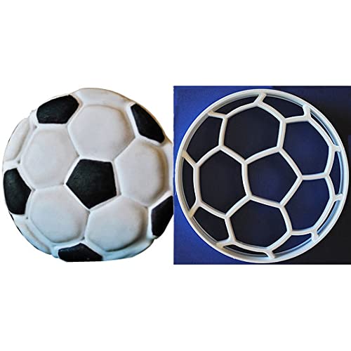 3D Soccer Ball Cookie Cutter 3.75 in β Injection Molded Plastic β Made in the USA β Foose Cookie Cutters β Cookie Mold