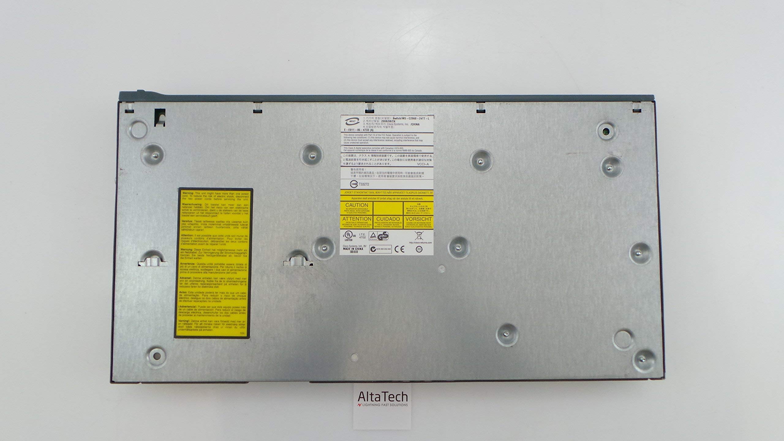 Cisco WS-C2960-24TT-L Catalyst 2960 24 10/100 + 2 1000BT (Renewed)