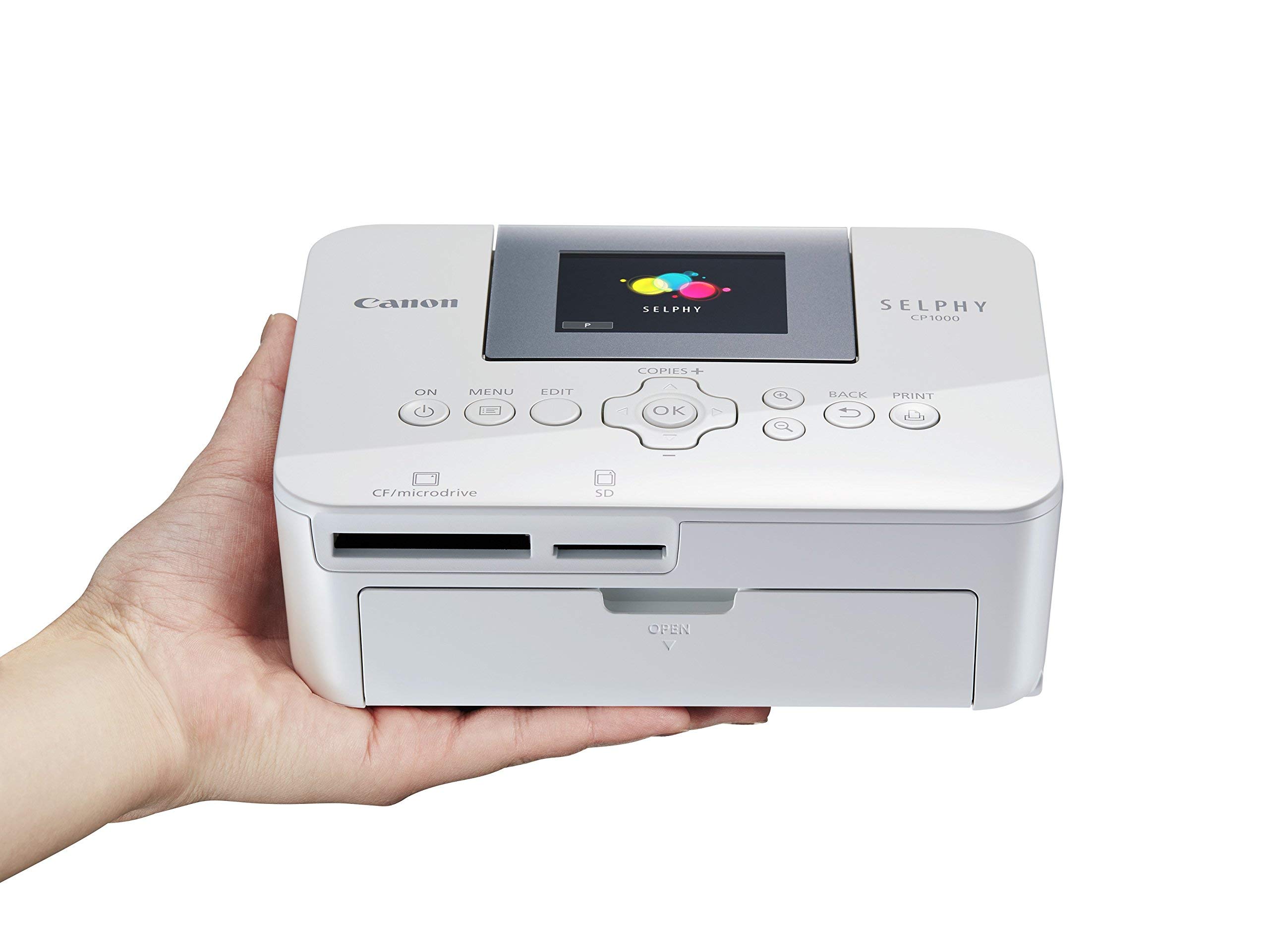 Canon 0011C010 Selphy CP1000 Photo Printer White (international) (Renewed)