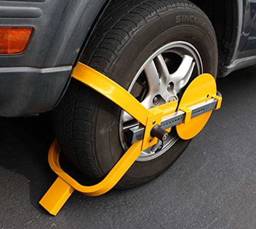 9TRADING Wheel Lock Clamp Boot Tire Claw Trailer Auto Car Truck Anti-Theft Towing Boot