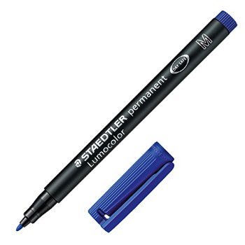 2 X Staedtler Universal Lumocolor permanent , M, BLUE 317-3 Line width 1 mmBlue