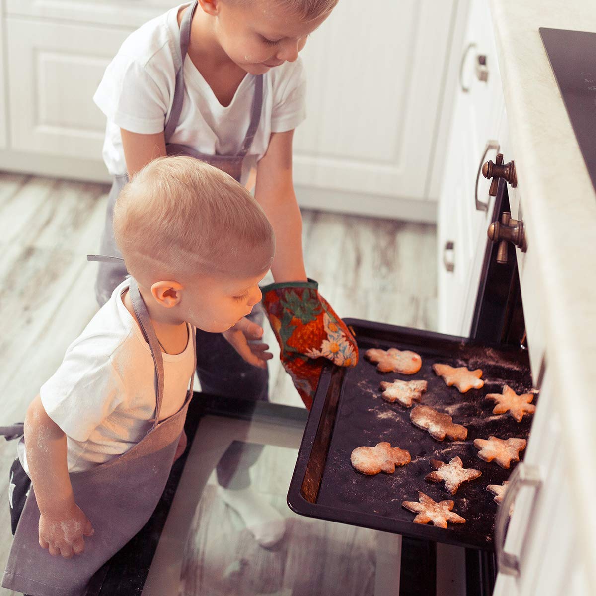 3 Set Nonstick Oven Liner for Bottom of Electric, 16x20 inch Thick Heavy Duty Teflon Oven Liners Mat, Reusable BBQ Grill Mat, and Easy to Clean Barbecue Grilling Mat