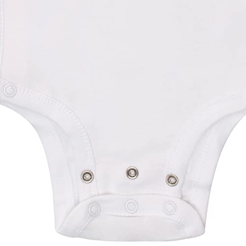 CozeeME Baby Boys 2 Pack Short Sleeve Side Snap Grow With Me Bodysuit 0-3 Months