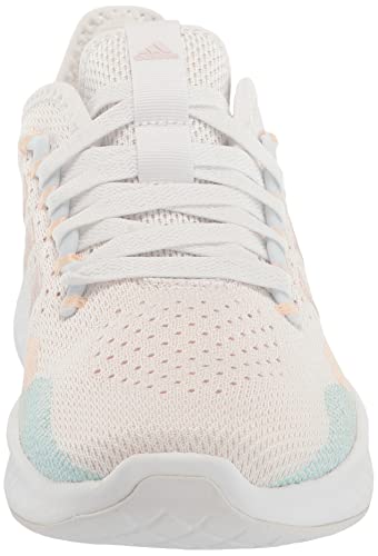 adidas Women's Fluidflow 2.0 Running Shoe, FTWR White/Almost Pink/Bliss Orange, 8