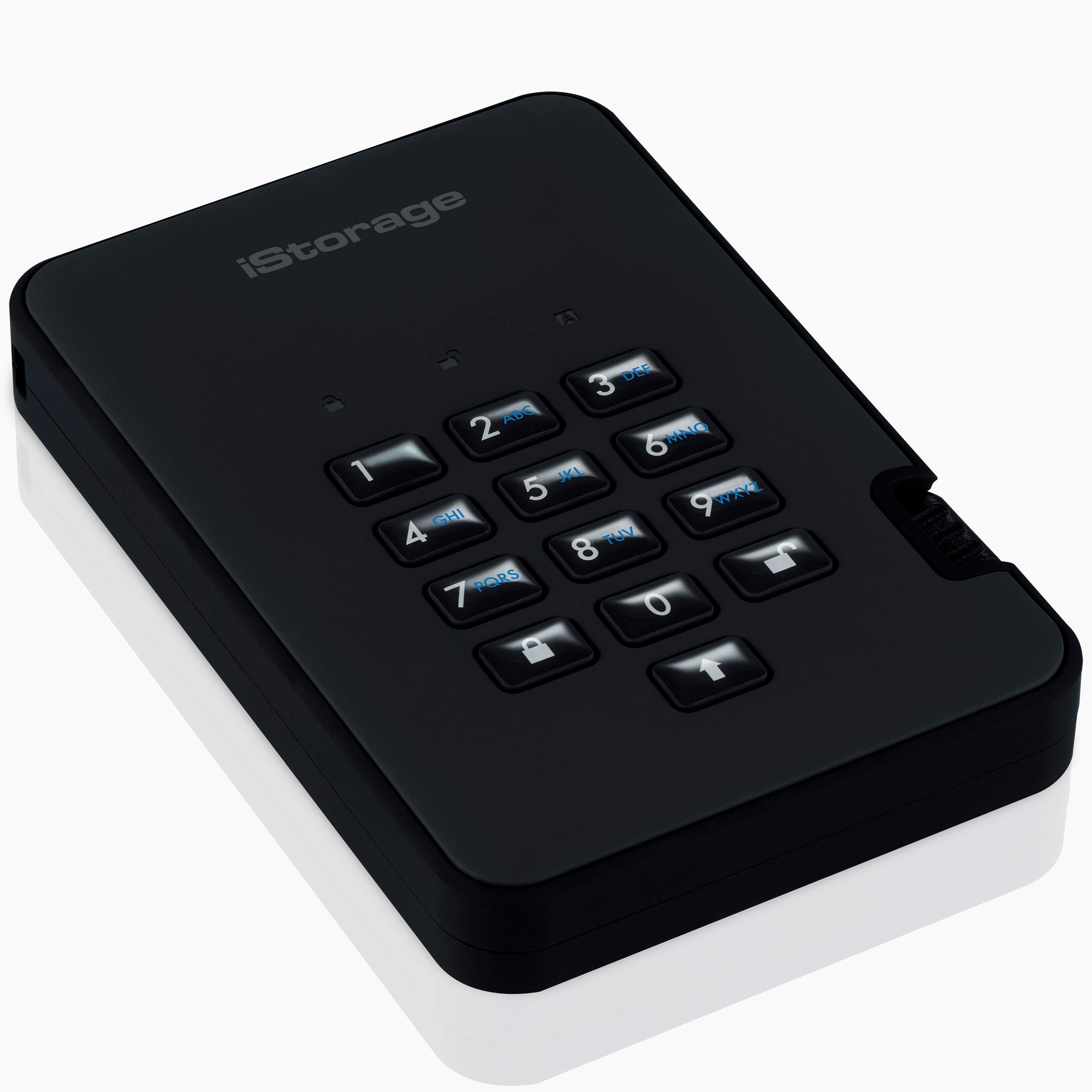 iStorage diskAshur2 SSD 8TB Black | Secure portable solid state drive | Password protected | Dust & water resistant | Hardware Encryption