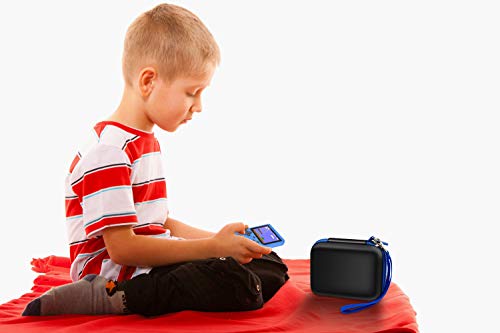 ALKOO Universal Hard Case for Handheld Game Consoles, Retro Mini Game Player Box for Charging Cable, Earpods, Batteries and Accessories (Blue)