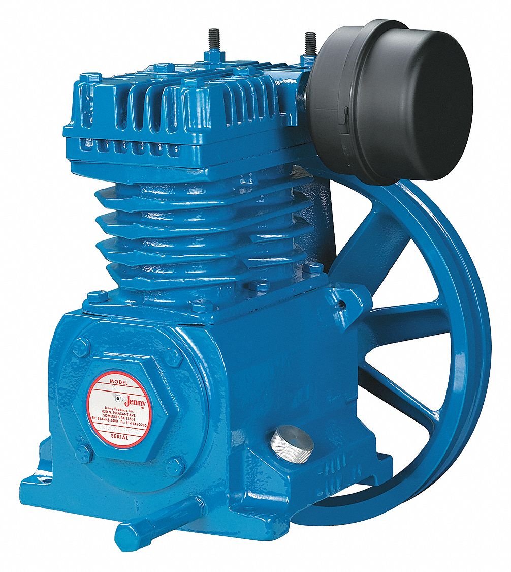 Air Compressor Pump, 1 Stage, 2 Cylinders