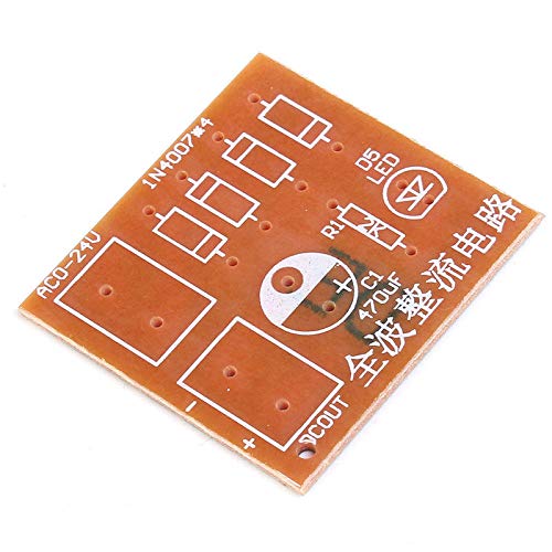 3pcs DIY Kits IN4007 Full Wave Bridge Rectifier Circuit Board Suite AC to DC Power Supply Converter Electronic Teaching