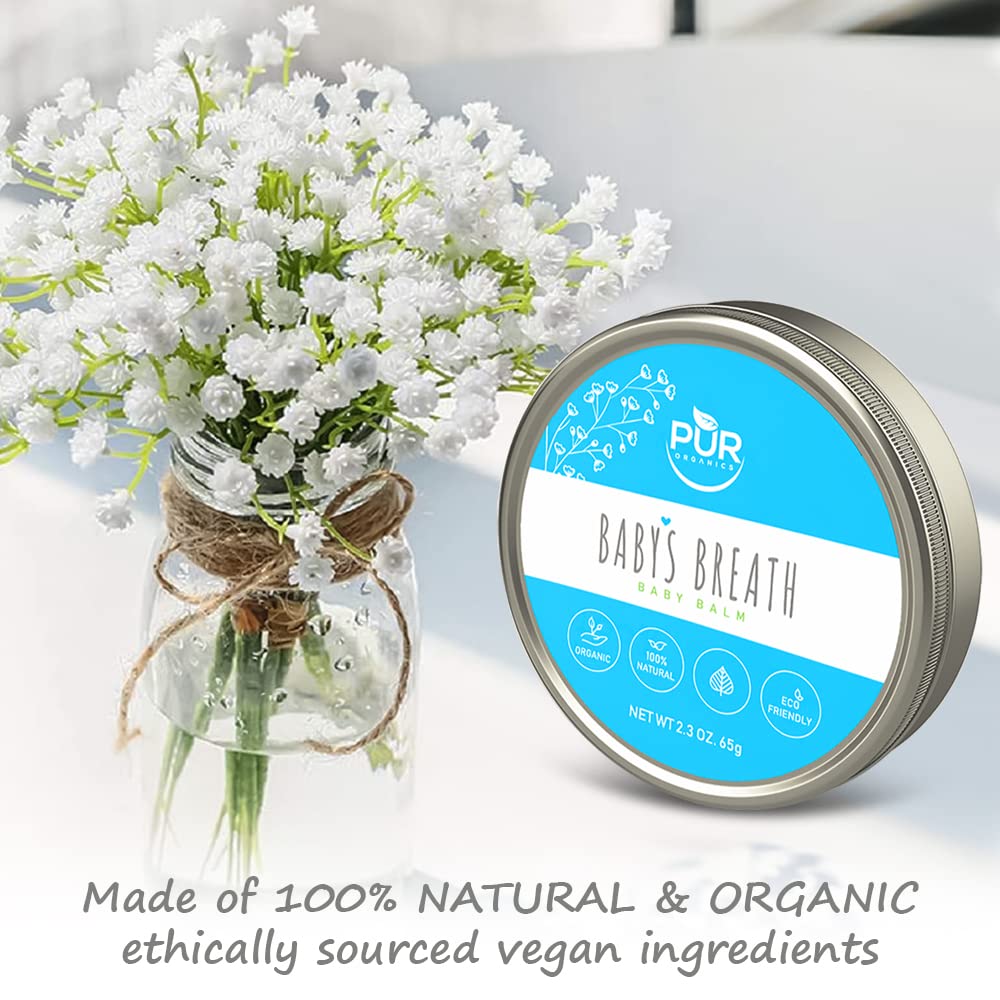 BABY'S BREATH BABY DIAPER BALMS 100% NATURAL VEGAN ORGANIC HEMPSEED OIL UNIQUE COCOA & MANGO & SHEA BUTTER BLEND CRYSTALS HYDRATIVE PROTECTIVE BARRIER FOR MOTHER & BABY 115g