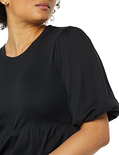 Amazon Aware Women's Organic Cotton Fit and Flare Dress (Available in Plus Size) (Previously Amazon Aware), Black, Large