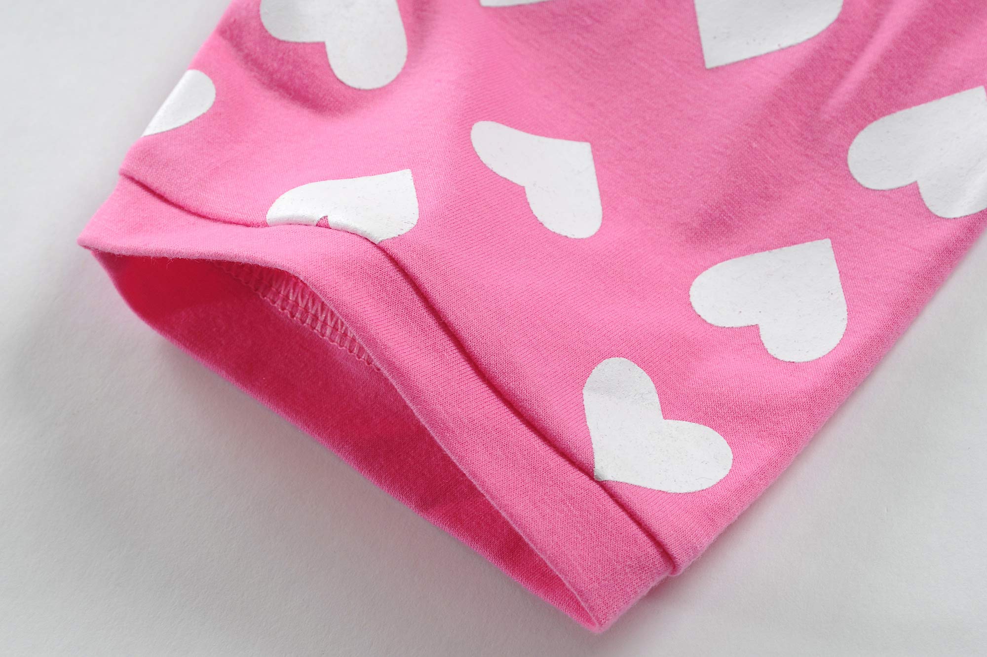 Little Girls Pajama Cute Rabbit Pjs Cotton Summer Short Sets Toddler Pjs Clothes Size 4t 5t