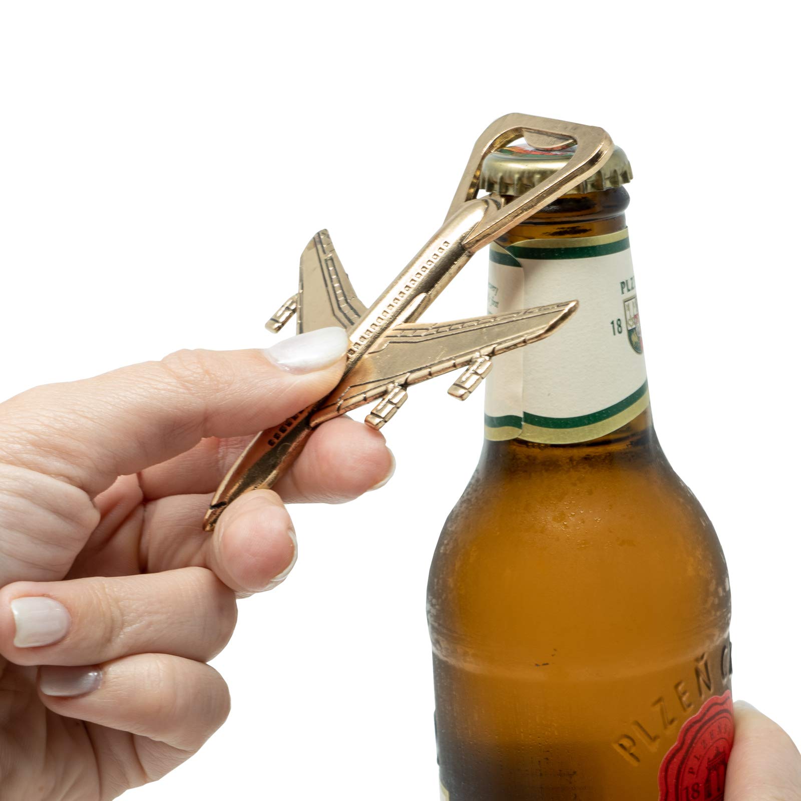 3-Piece Antique, Jet, and Passenger Airplane Bottle Opener Set for Aviation Enthusiasts Gifts for Pilot Airplane Decor Gift for Veteran Beer Bottle Openers in Gift Box
