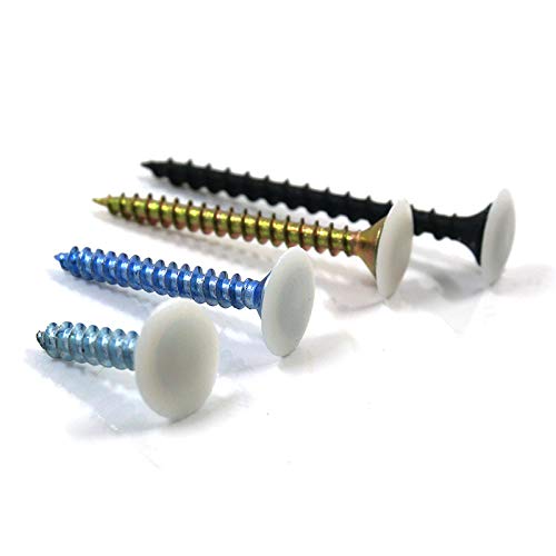 Persberg 100pcs Screw Caps Black Covers, Self-Tapping Waterproof Screw Cap Cover for Phillips Screws, Suitable for Wall mounting Photo Frame Decoration Kitchen Cabinet wardrobes Home Furniture (254)