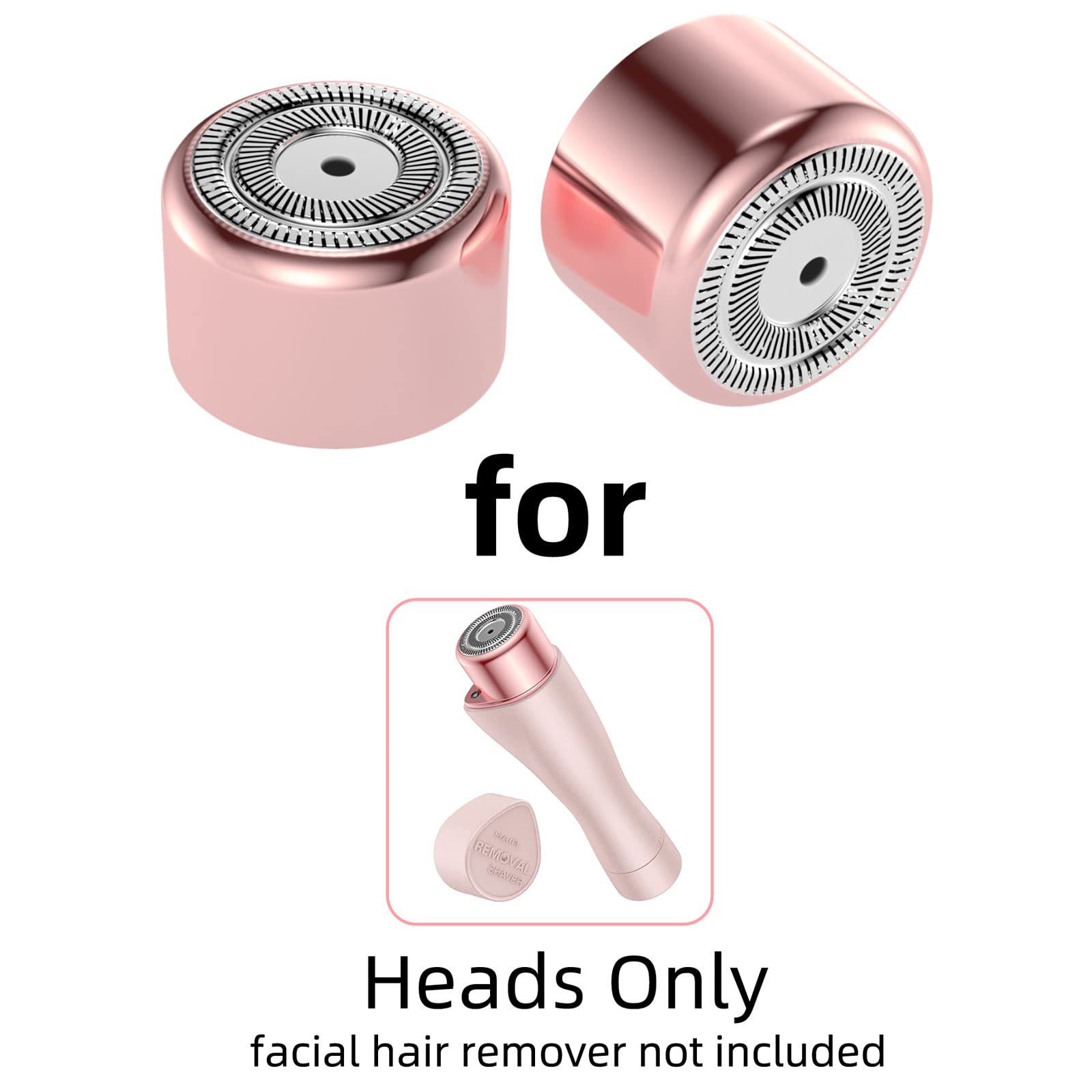 2 Replacement Heads for Smity Painless Hair Remover