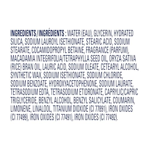Dove Exfoliating Body Polish Scrub Reveals Visibly Smoother Skin Macadamia & Rice Milk Body Scrub That Nourishes Skin, 10.5 oz, 4 Count
