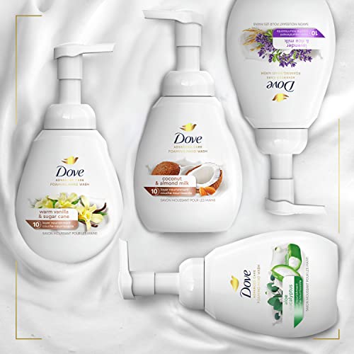 Dove Foaming Hand Wash Coconut & Almond Milk Pack of 4 Protects Skin from Dryness, More Moisturizers than the Leading Ordinary Hand Soap, 10.1 oz