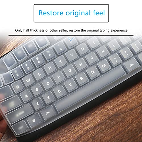 Keyboard Cover for Logitech K835 Mechanical Gaming Keyboard 84 Keys Wired USB Keyboard, Logitech K835 Keyboard Accessories Protective Skin-Clear