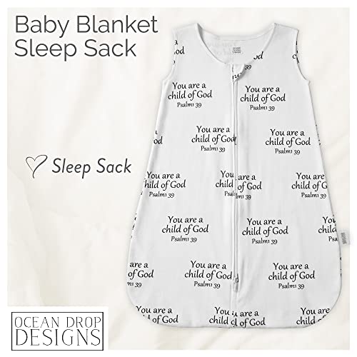 Ocean Drop Designs Newborn Sleep Sack (10-18 lbs) - Christian Baby Gifts - 100% Cotton