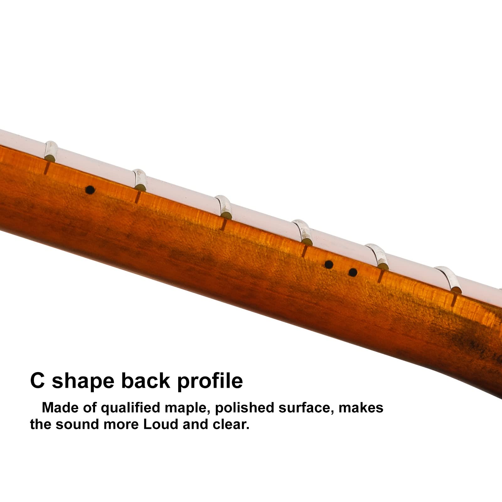 21 Frets Electric Guitar Neck Collection Series Canadian Maple for ST Parts Replacement