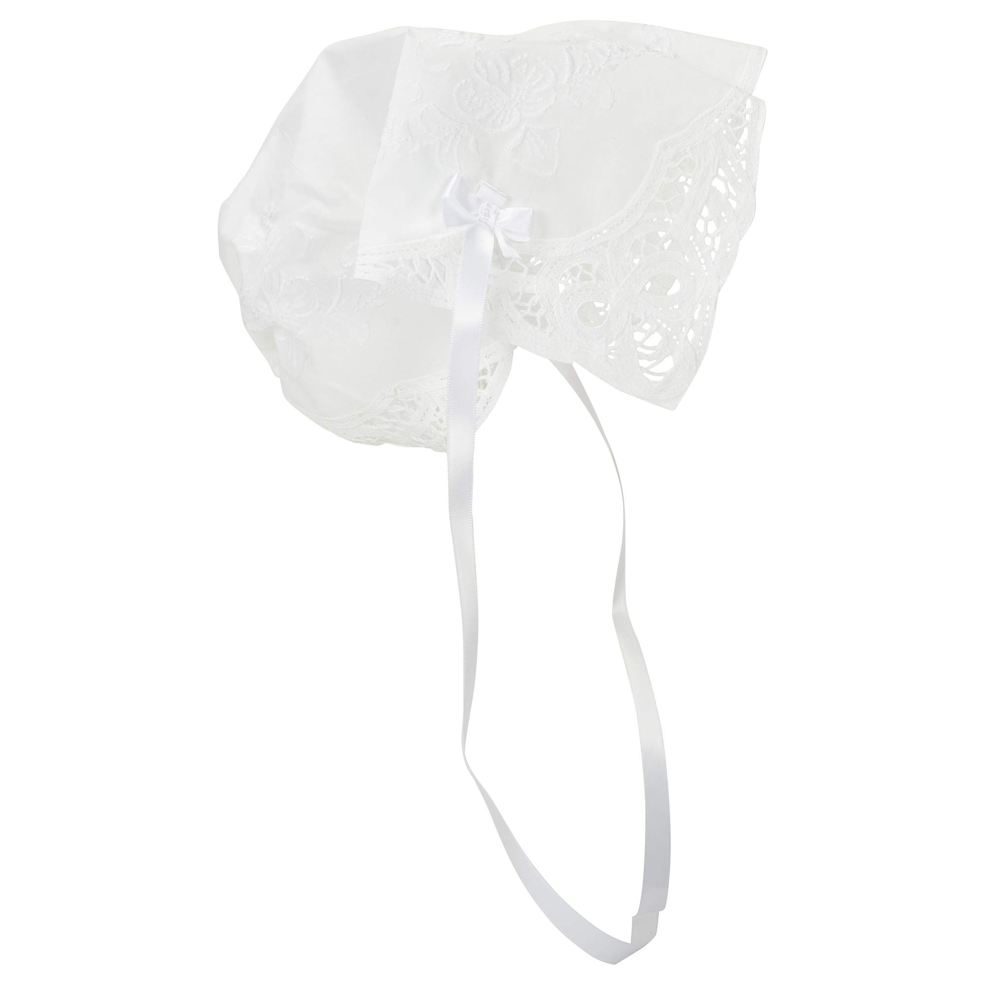 Battenburg Baby Linen Keepsake Bonnet - Made in USA