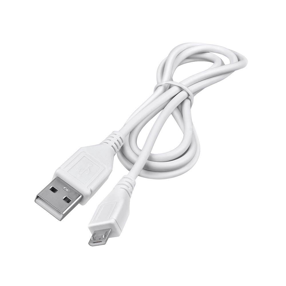 ABLEGRID 5ft White Micro USB Power Charging Cord for Sony PlayStation 4 PS4 Gold Wireless Stereo Headset