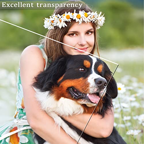 ADTDA 2 Pieces 1/8" Thick (3mm) Acrylic Sheets,Clear Cast Plexiglass 8β x 12β with Protective Paper for Signs DIY Display Projects,Craft,Photo Frames