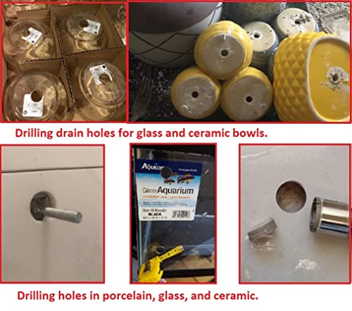 3/4 Inch Diamond Drill Bit Ceramic Pot Porcelain Tile Glass Bottle Granite Hole Saw 0.75 inches by Drilax