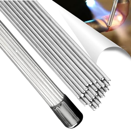 25 Rods Aluminum Welding Rods, Aluminum Brazing Rods for Propane Torch, Aluminum Soldering Rods for Alu, Alu Alloy, Aluminum Repair, 1/16" X 10"