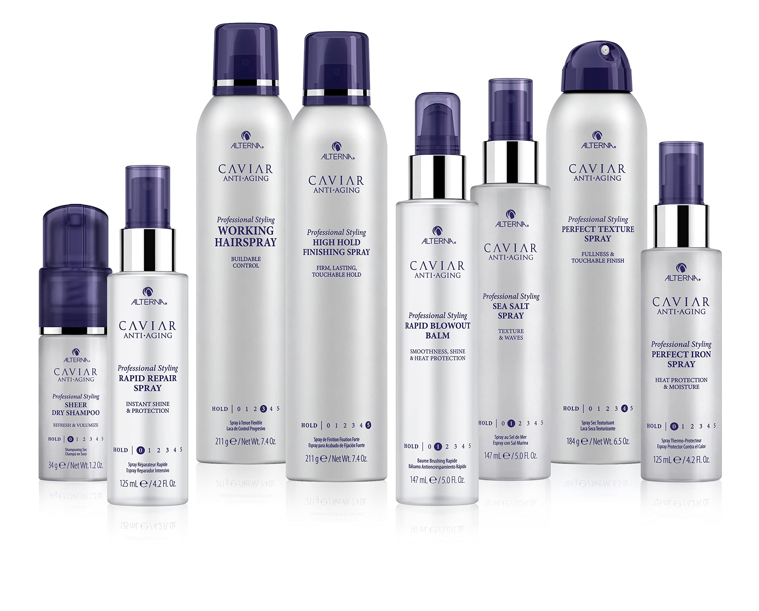 Alterna Caviar Professional Styling Rapid Repair Spray | Instant Shine & Heat Protectant Spray for Hair | Sulfate Free, 4.2 Fl. Oz.