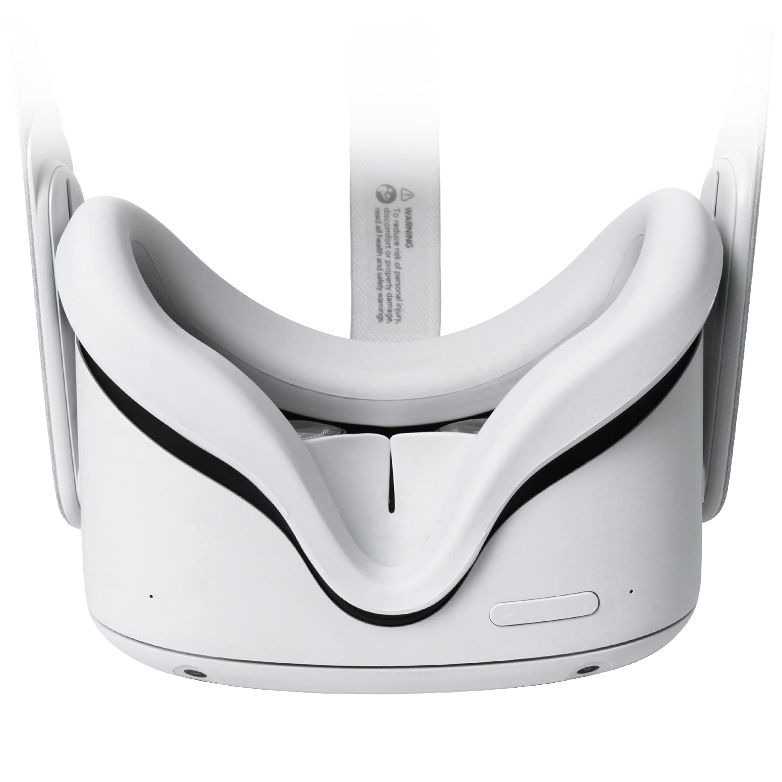 Anbee Silicone Soft Cushion Cover Comfort Shading Mask Padding Accessory Compatible with Oculus Quest 2 VR Headset (White)