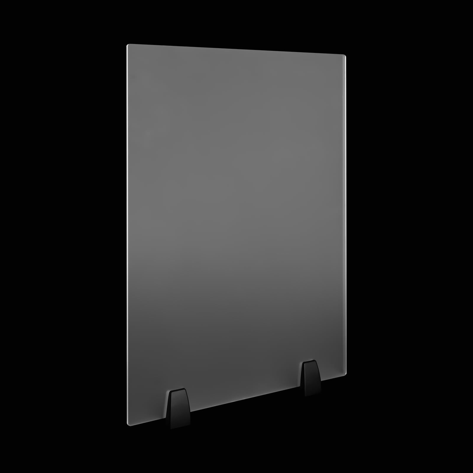 2 Pack Desk Privacy Panels,Modern Dual Frosted Plexiglass 24 x 18 inch Clamp-on Desk Privacy Panels,Acrylic Cubicle Desk Dividers,Office Partitions (24 in x 18 in)