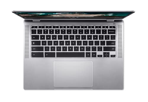 Acer Chromebook 514 Laptop | 14" FHD Touch | MediaTek Kompanio 828 Octa-Core Processor | 8GB RAM | 64GB eMMC | Wi-Fi 6 | Backlit KB | Chrome OS | Up to 15 Hours Battery Life | CB514-2HT-K0FZ, Silver